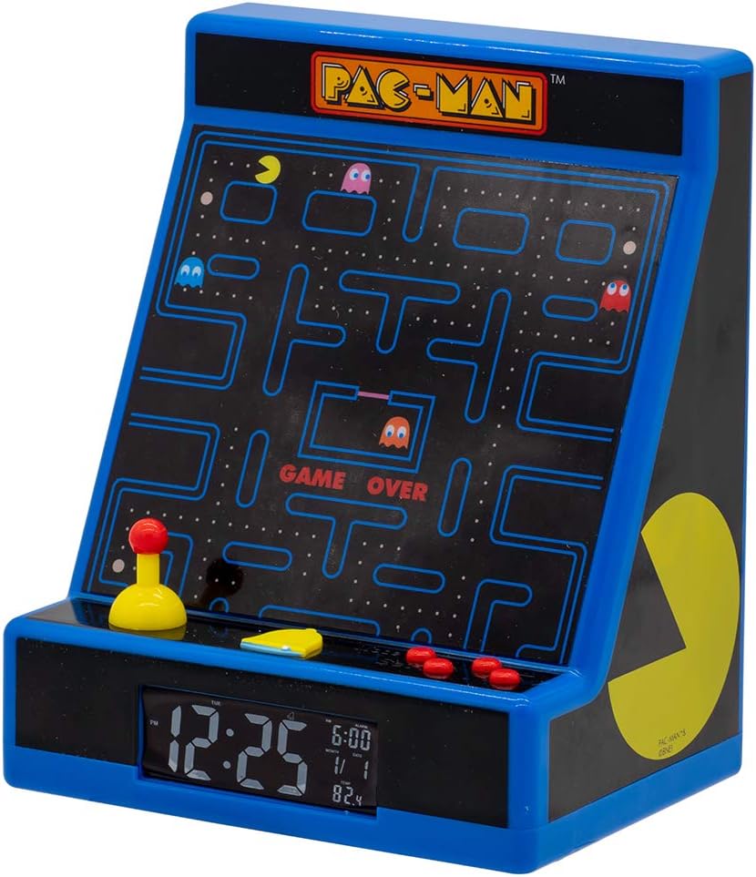 Amazon.com: Pac Man Pacman TEKNOFUN Alarm Clock with Original ...