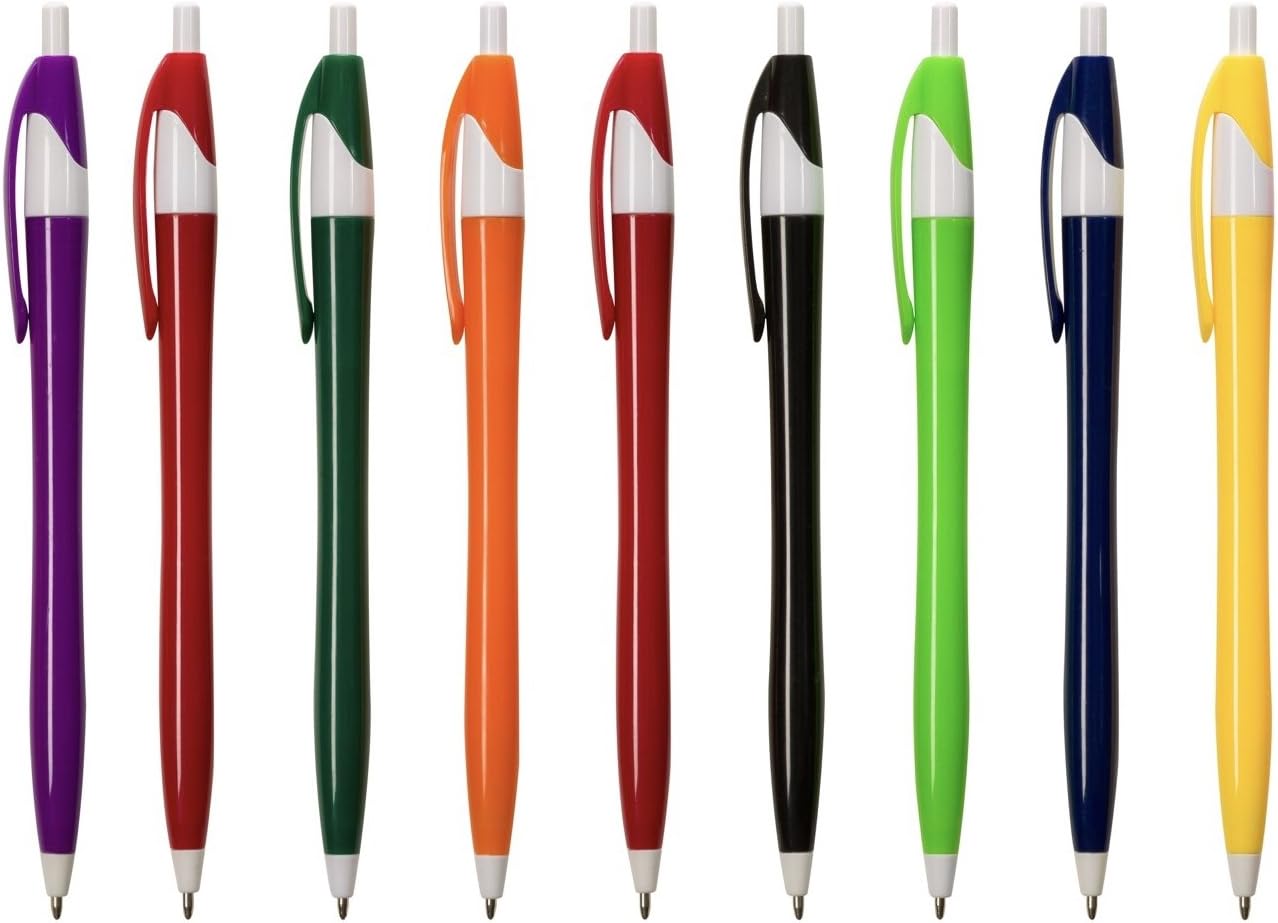 Amazon.com : Wholesale lot of thin plastic pens | blank pens by SE ...