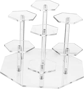 Amazon.com: FUNOMOCYA Multi-layer Hand-held Display Rack Tiered Display ...