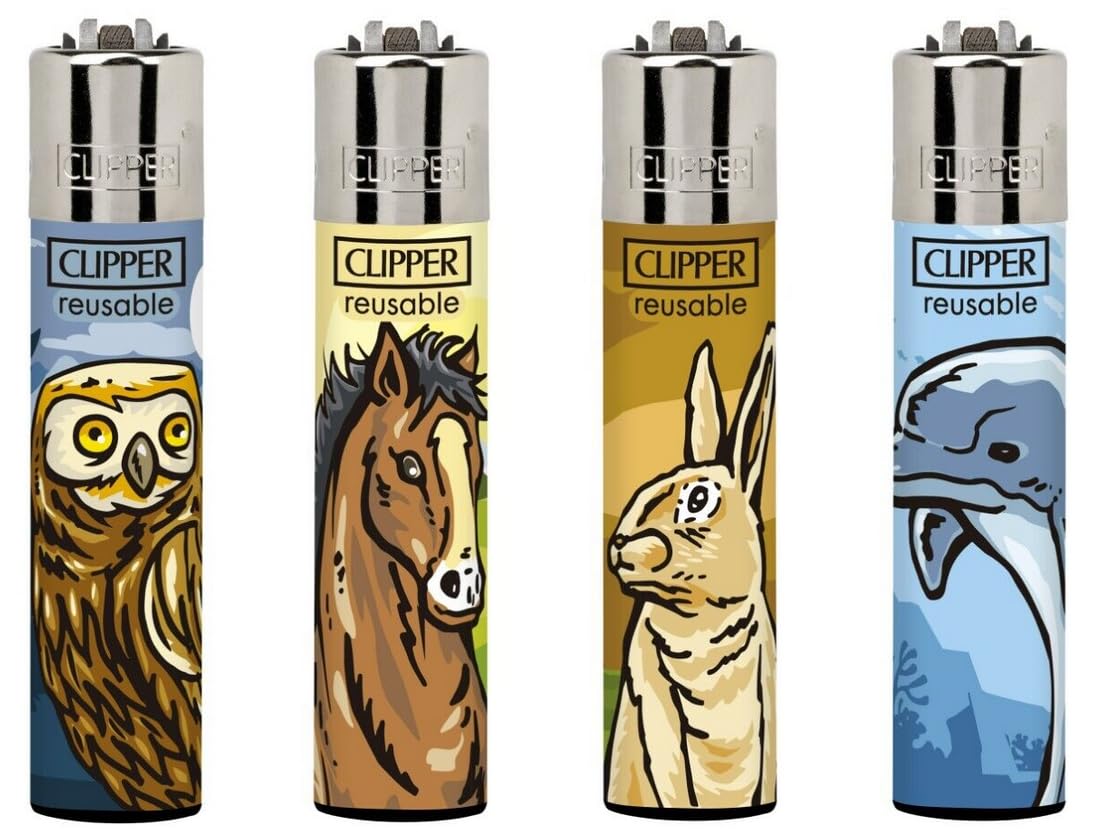 4 x Clipper Lighters Set, Clipper Lighter, Clipper Lighter Refillable ...