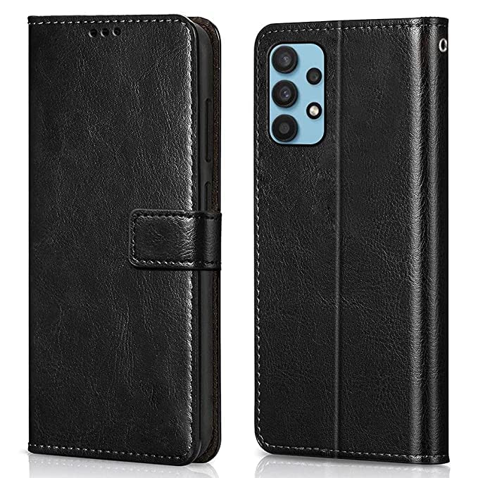 Europe Mart Vintage Flip for Samsung A32 5G | Premium Leather Finish ...