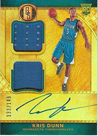Amazon.com: 2016 Gold Standard Authentic Kris Dunn Rookie Autograph ...