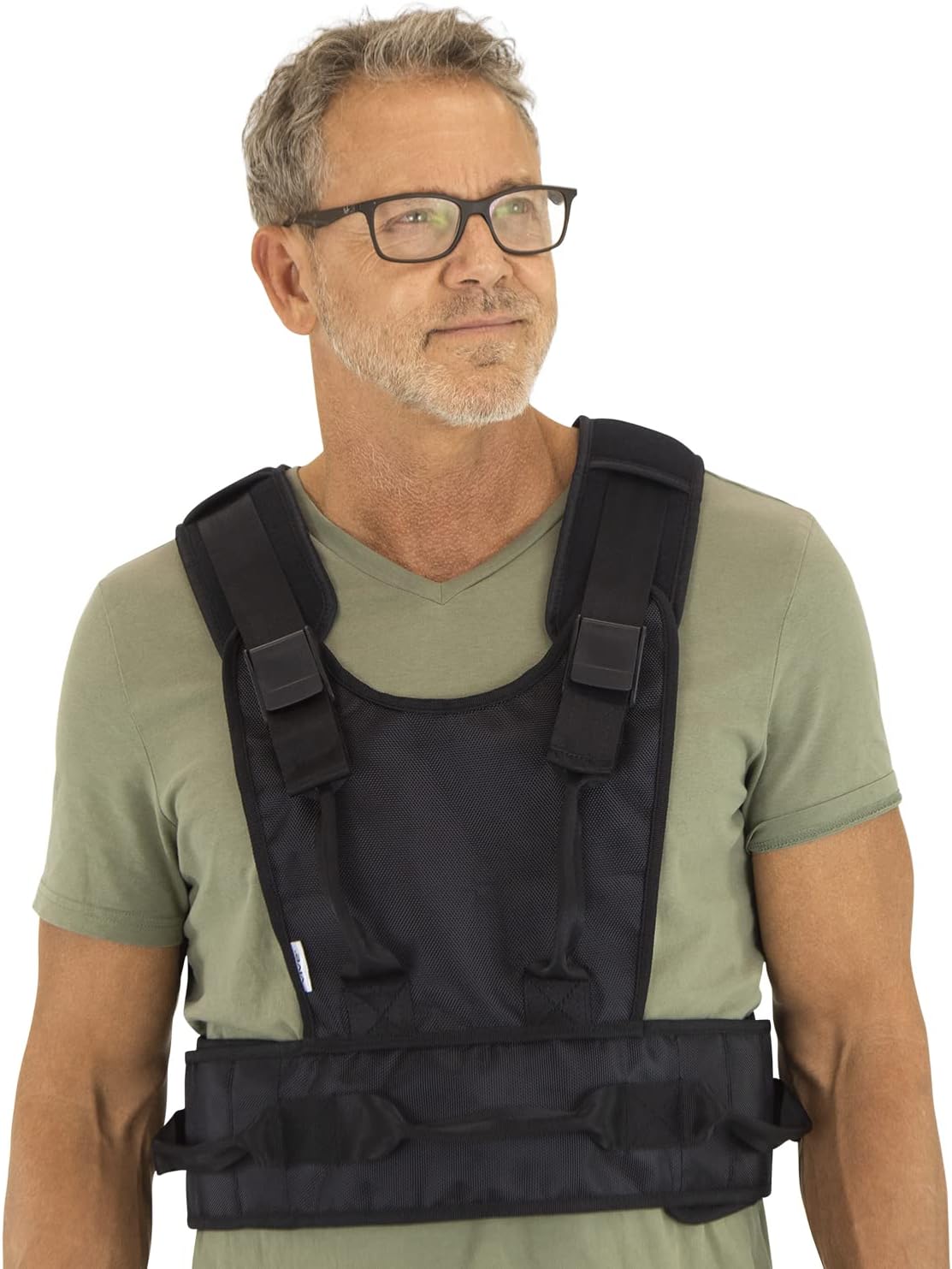 Vive Gait Belt Transfer Harness with Padded Handles and Quick Release ...