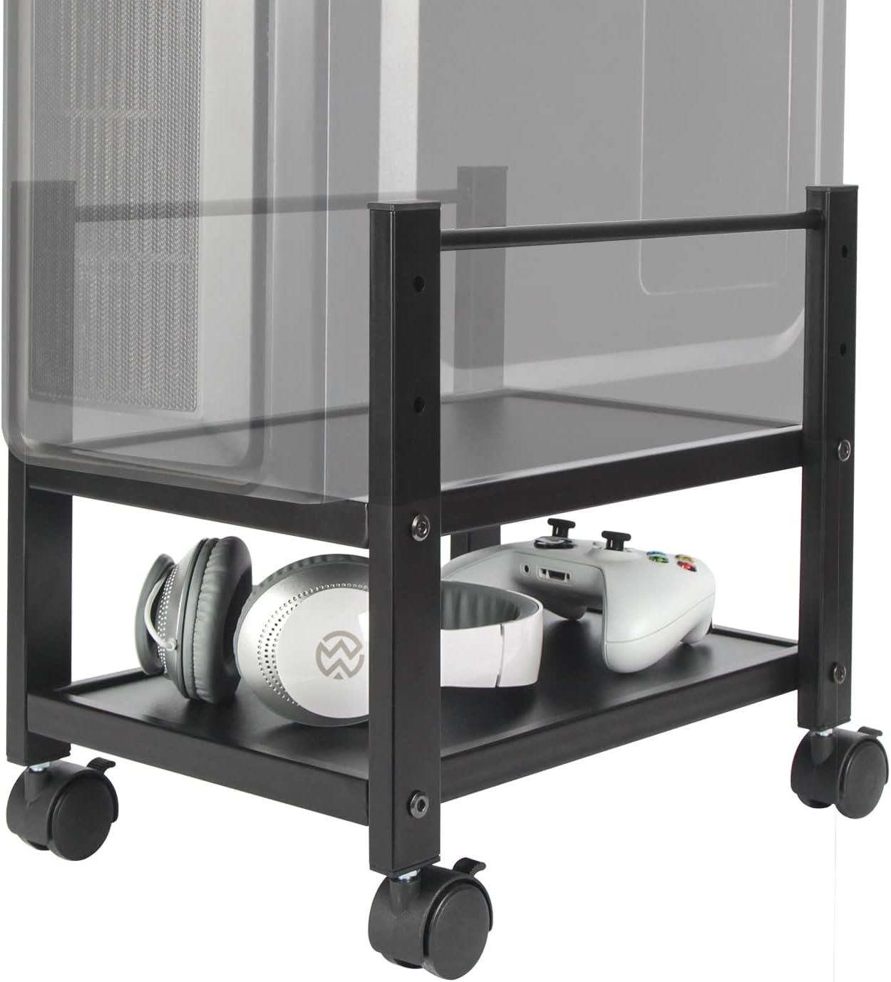 J JACKCUBE DESIGN 2 Tier Computer Tower Stand for Desktop CPU, Gaming ...