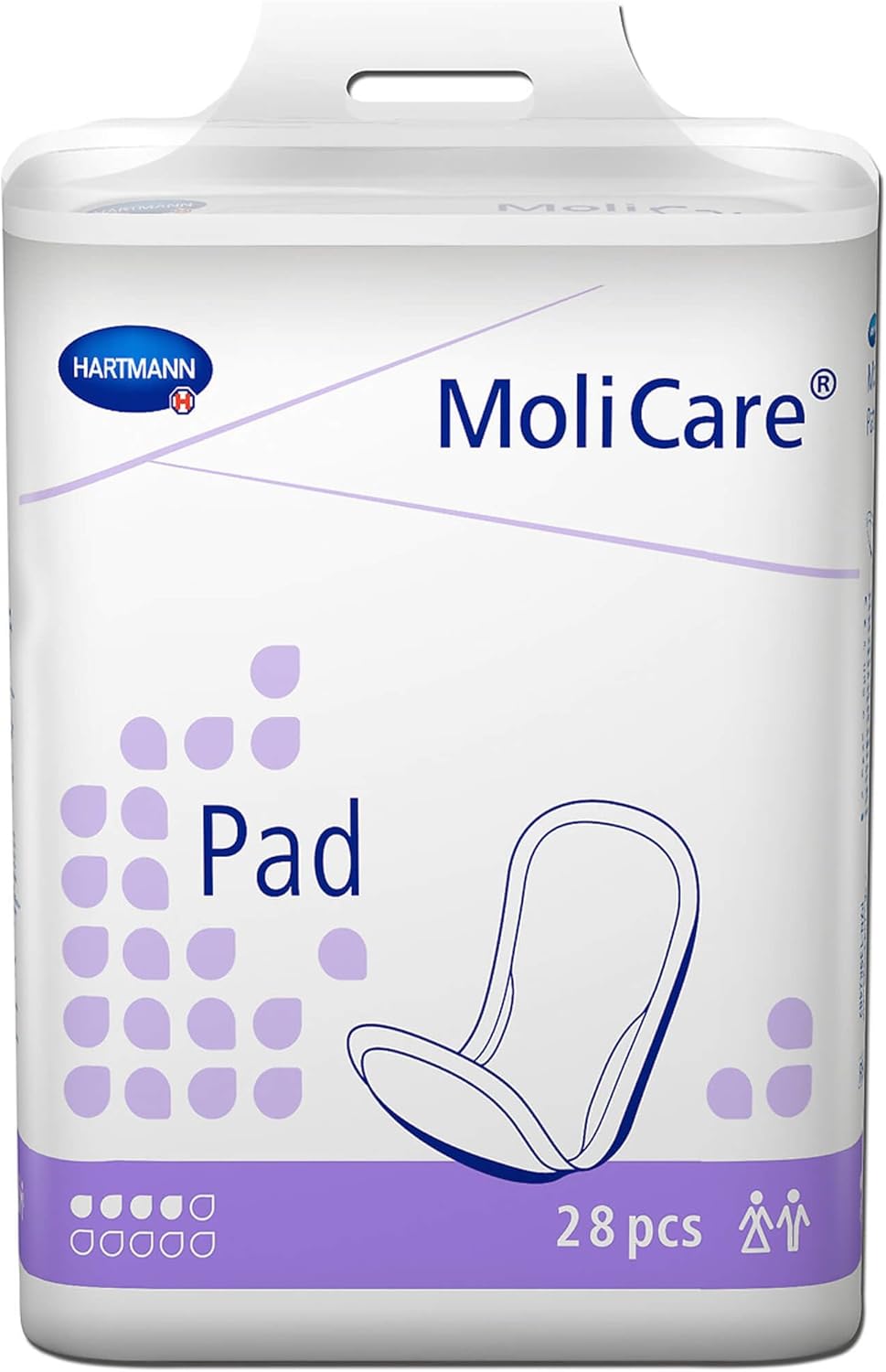 Hartmann MoliCare® Pad Einlage bei Inkontinenz, 4 Tropfen - 28 Stück ...