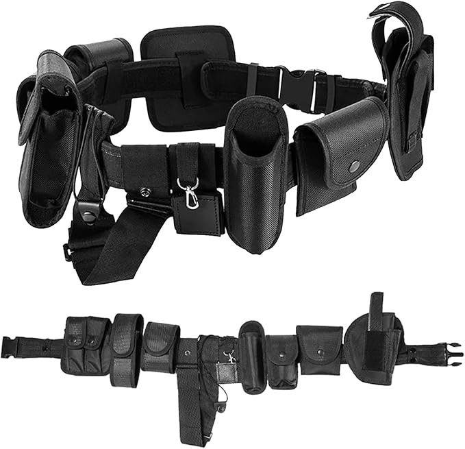 10 in 1 Tactical Duty Belt, Modular Equipment System Police Security ...