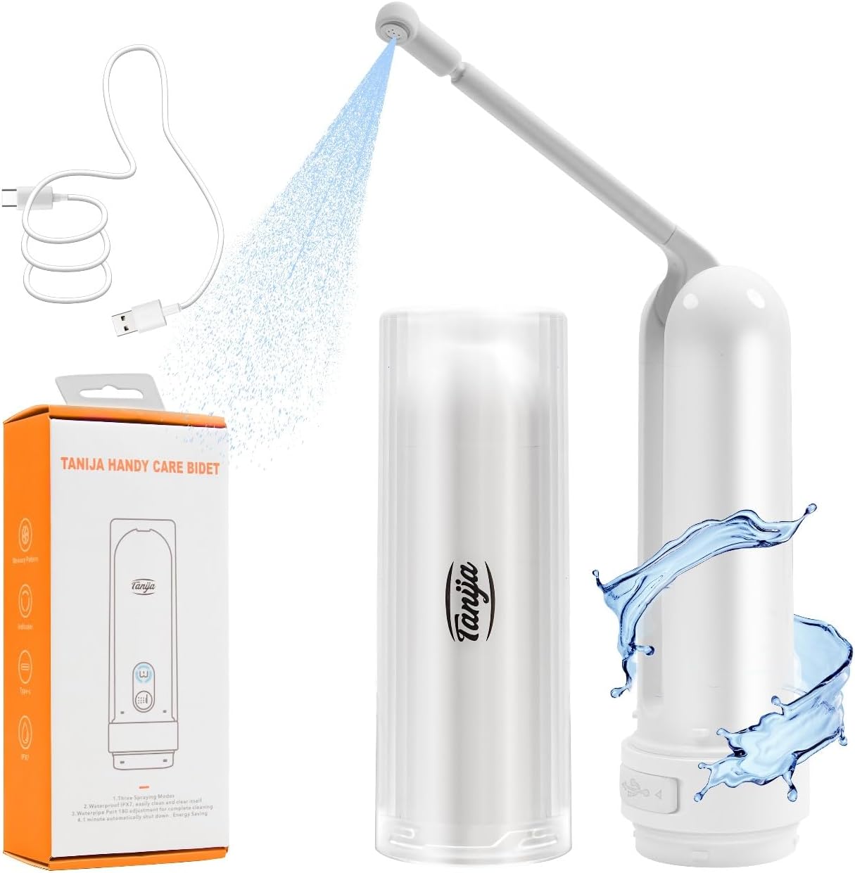 Amazon.com: Handy Care Portable Electric Travel Bidet – USB ...