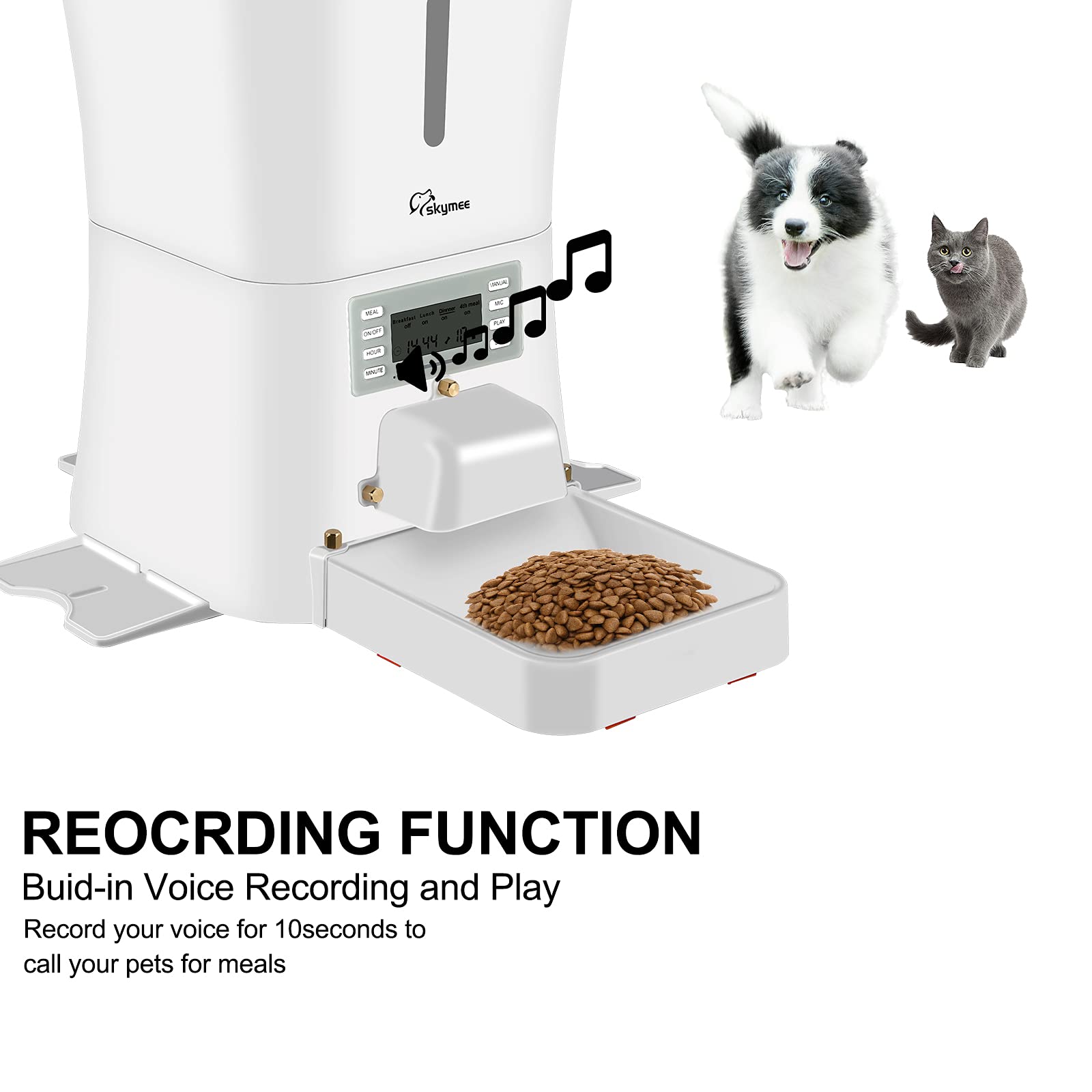 Buy SKYMEE 8L Petreat AI Automatic Pet Feeder Food Dispenser for Cat ...