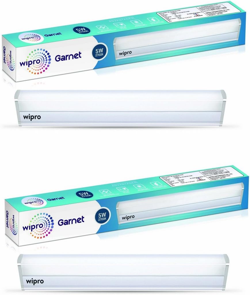 Halonix 5W White 1 ft tubelight Streak square led batten Pack of 2 ...