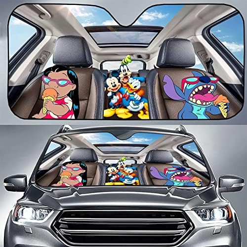 Amazon.com: Anime Cute Car Accessories Windshield Sun Shade Cartoon ...