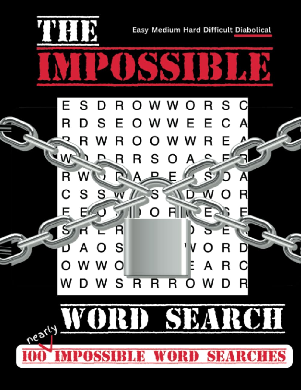The Impossible Word Search: 2500 Words Large Print Puzzle Book For ...