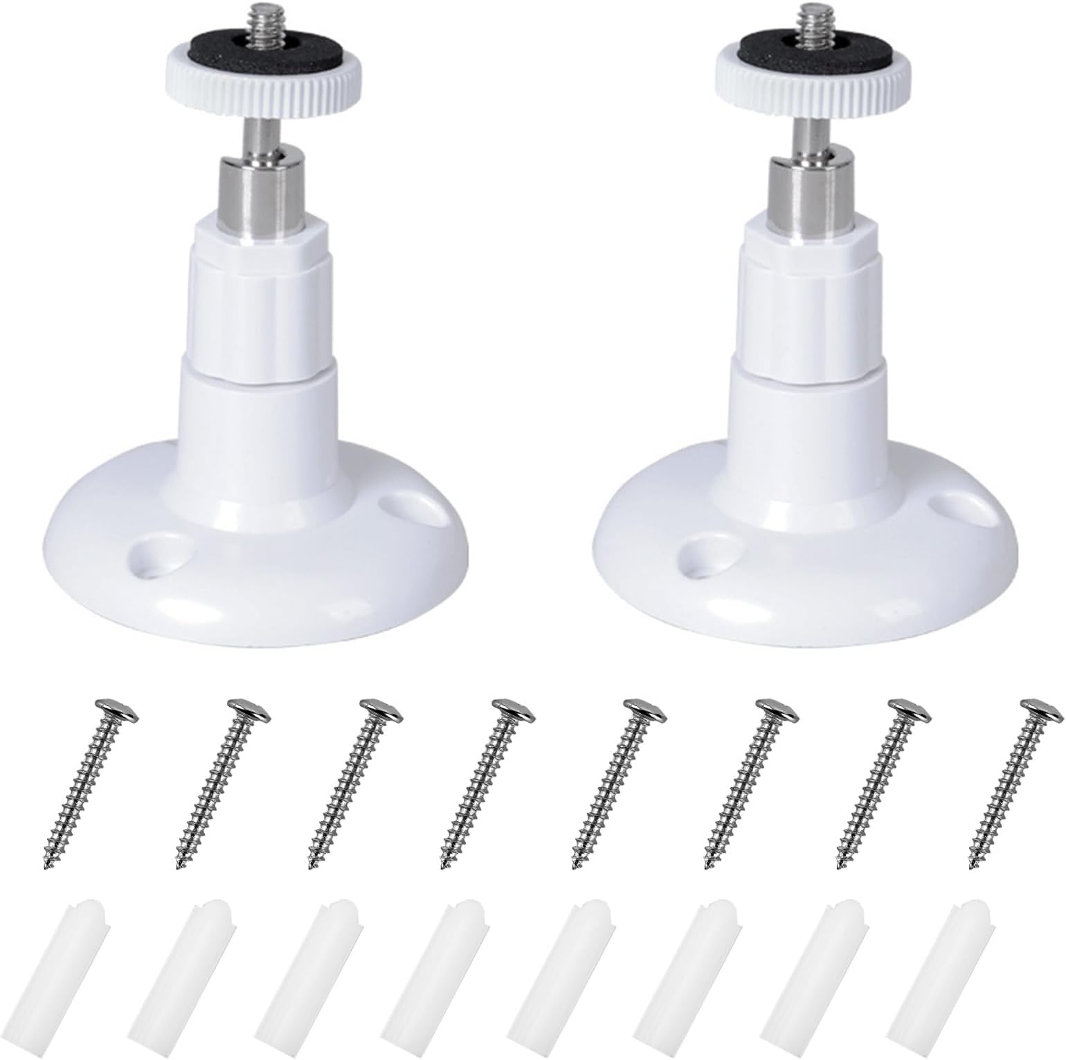 C100AE 3 Pack 1/4'' Stick Up Camera Wall Mount Bracket for Ring,White ...