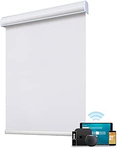 SmartWings Motorized Blind Work with Homekit Thread-Enabled, 100% Blackout Smart Shades with ...