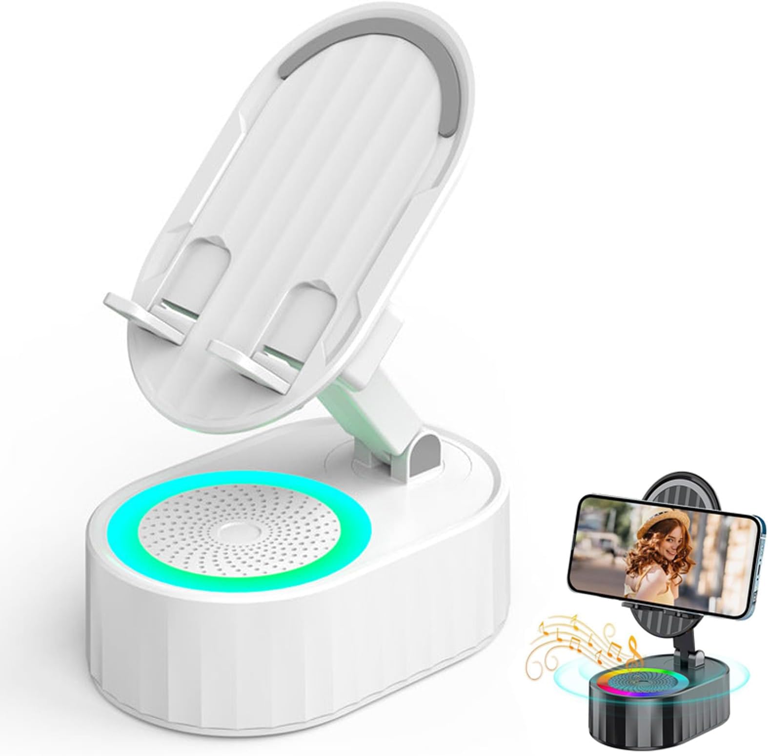 Wireless Induction Audio Bluetooth Speaker 5 in 1 Phone Holder, Cell ...
