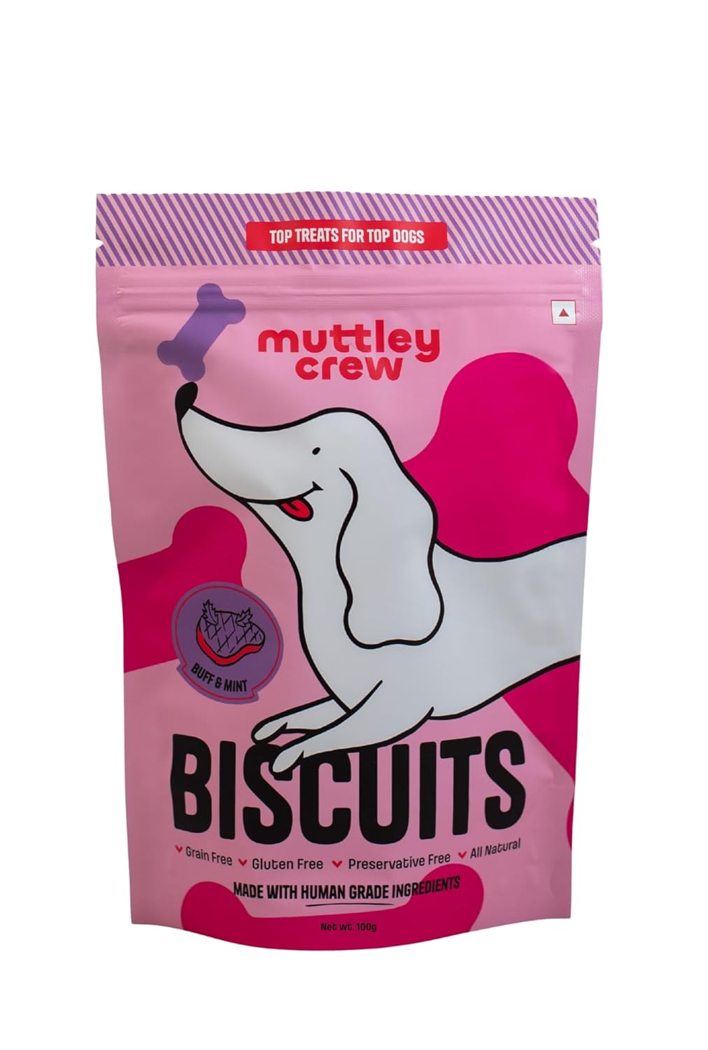 Buy Muttley Crew Buff & Mint Dog Biscuits with Real Lean Buff Meat ...