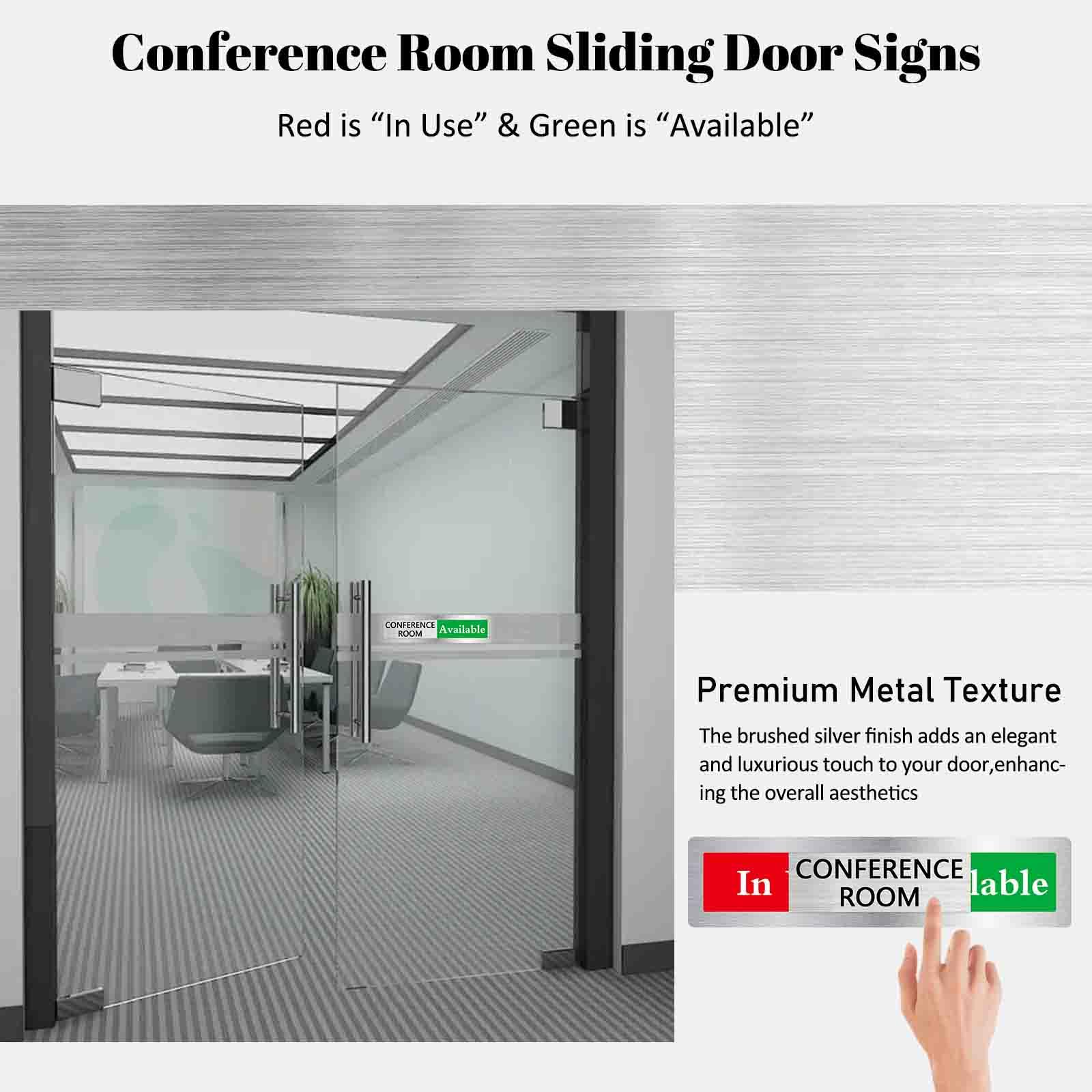 Snapklik.com : Conference Room Door Sign, In Use Available Conference ...