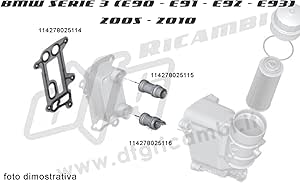 Kit Guarnizione Scambiatore Olio con Manicotti 11427802114-11427802115 ...