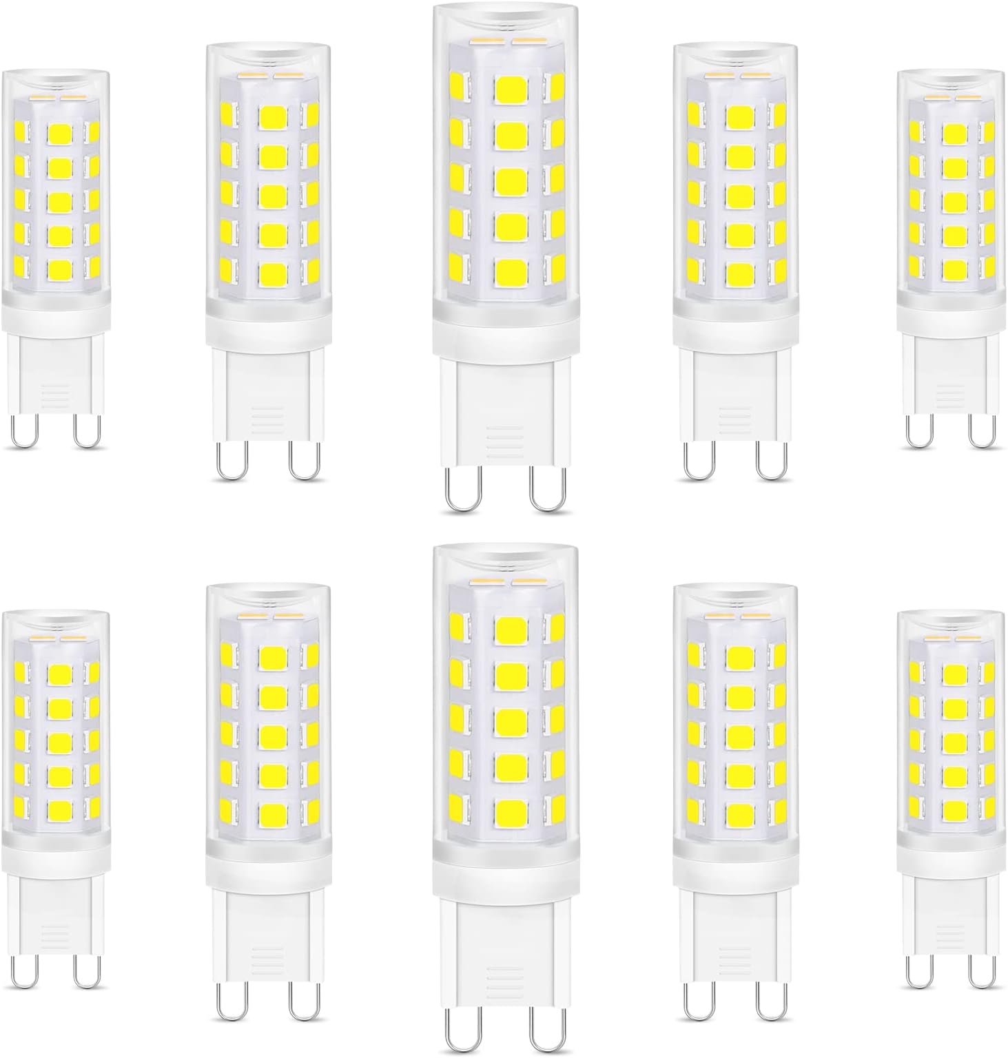 Megereet G9 LED Bulb, 6 Pack COB LED Light Bulb 5W 500LM Daylight White ...