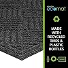 Amazon.com : Apache Mills Textures 4' x 6' Basketweave Heavy Duty Onyx ...