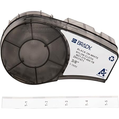Amazon.com: Brady Authentic (M21-375-499) Multi-Purpose Nylon Label for ...