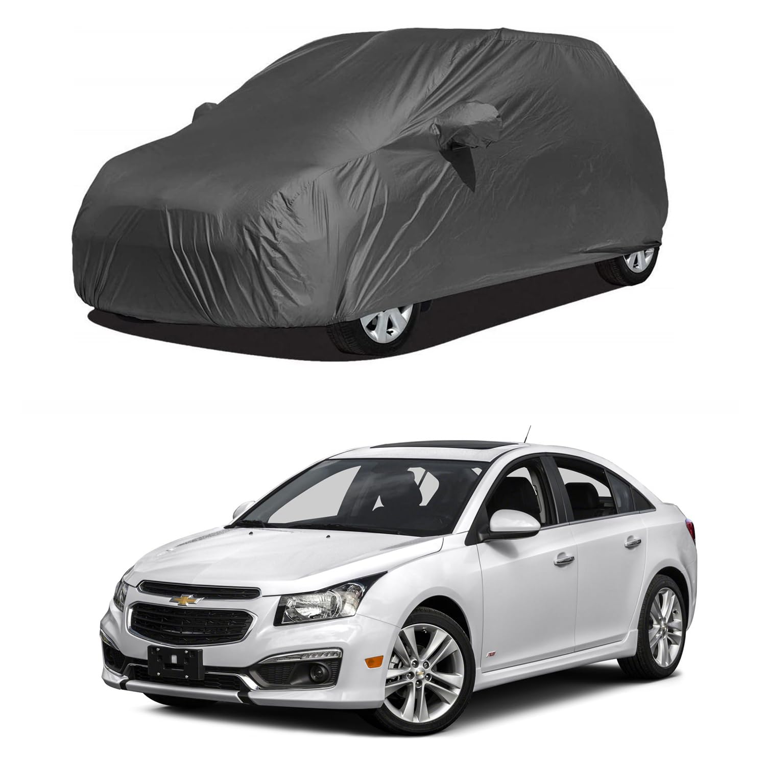 Oshotto/Recaro 100% Dust Proof, Water Resistant Grey Car Body Cover ...