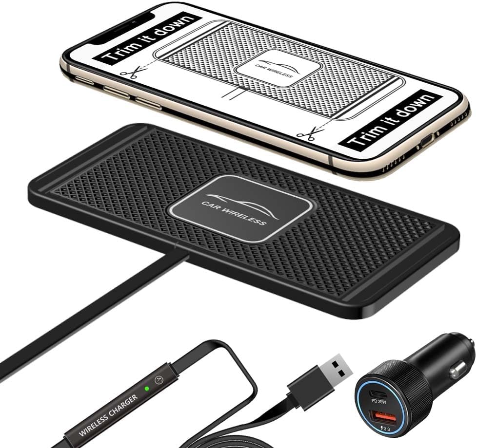 Amazon.com: Ultra Slim Universal Fast Wireless Charger - Phone Charger ...