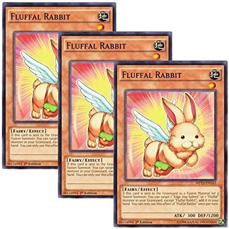 Amazon.co.jp: 【 3枚セット 】遊戯王 英語版 MP15-EN143 Fluffal Rabbit ファーニマル・ラビット ...
