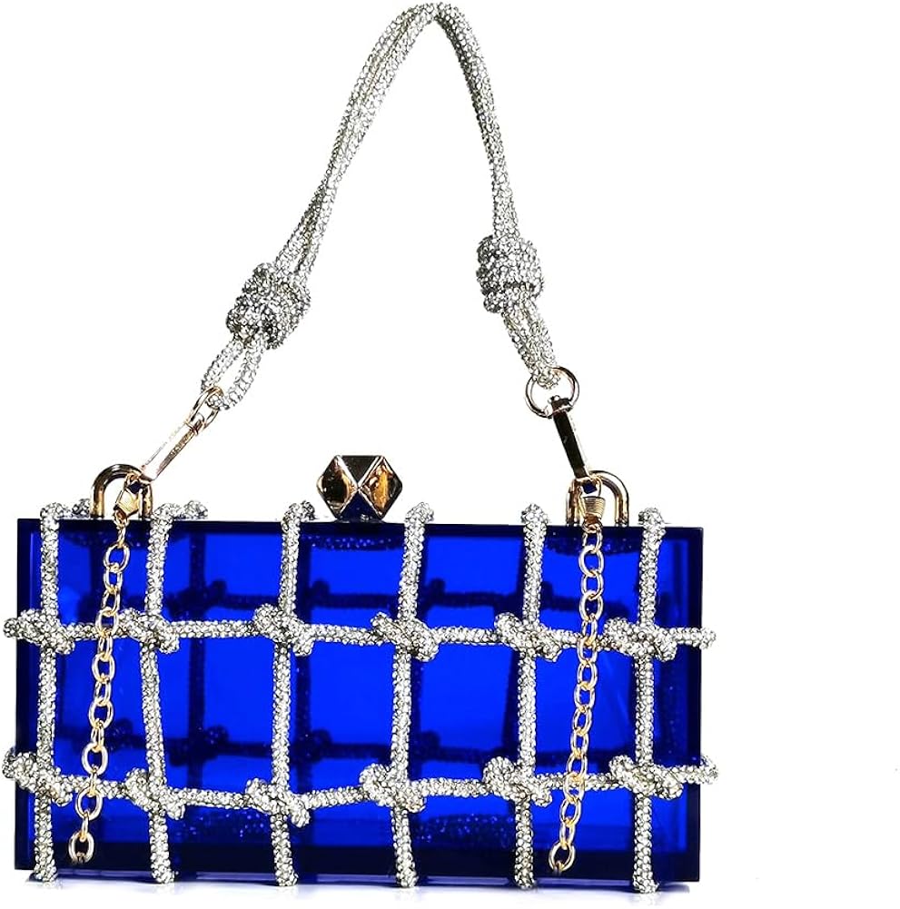 Clear Acrylic Bag Rhinestone Acrylic Clutch Crystal Evening Purses for ...