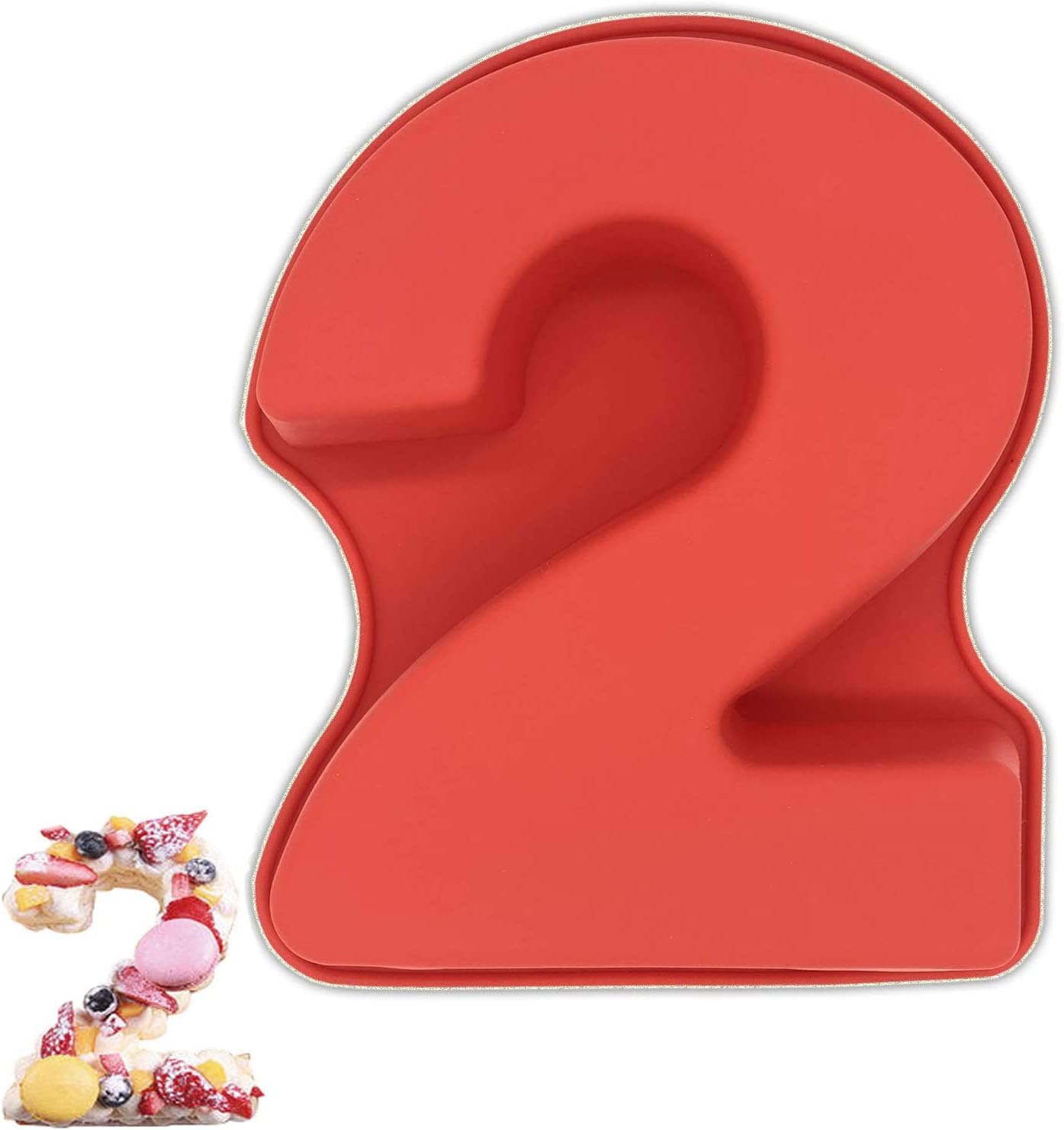 EUROTINS Large Number Birthday Wedding Anniversary Cake Tin - Cake Pan ...