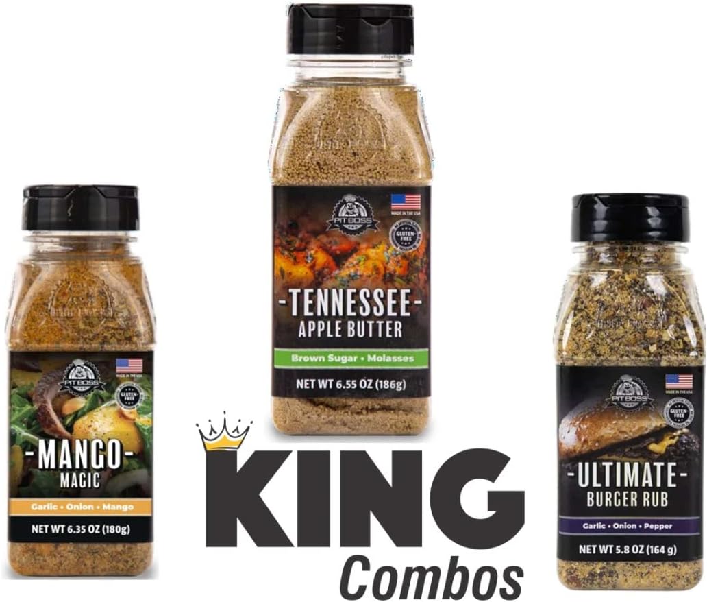 Amazon.com : Pit Boss Grill Seasoning & Rub trio Tennesse, Magic Mango ...