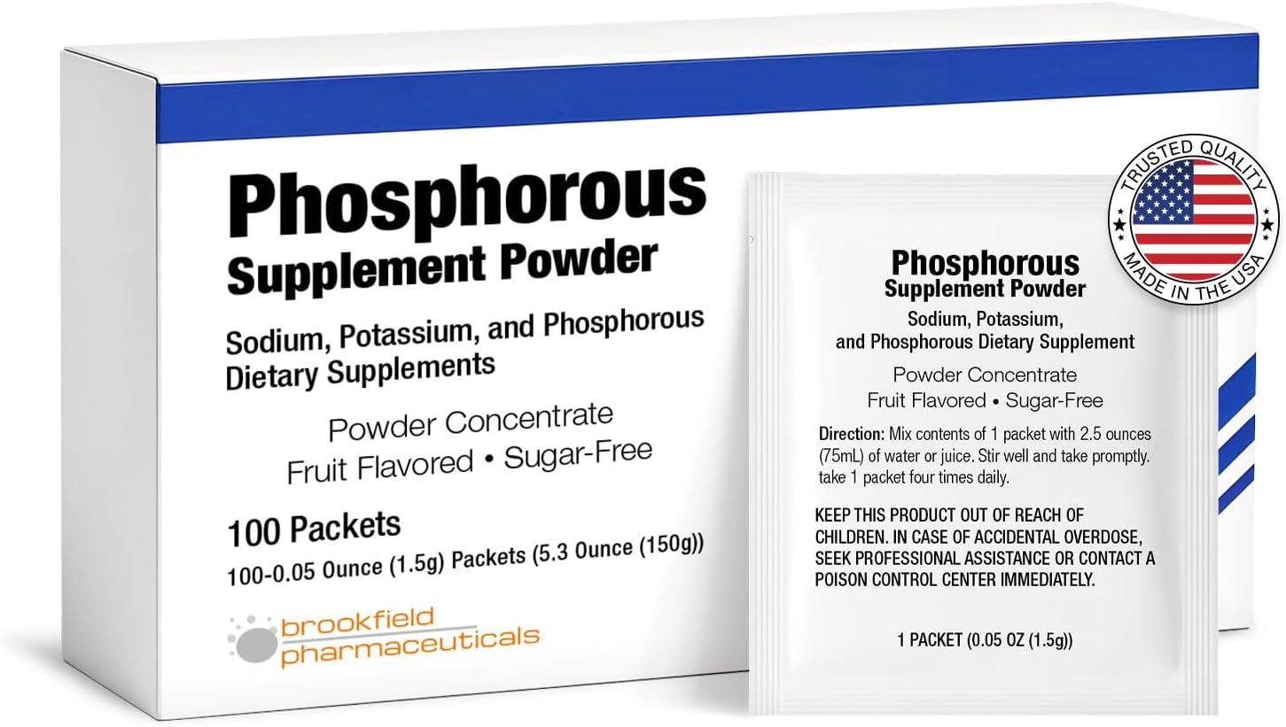 Amazon.com: Phosphorus Supplements 100 Packets, Dietary Supplements ...