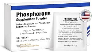 Amazon.com: Phosphorus Supplements 100 Packets, Dietary Supplements ...