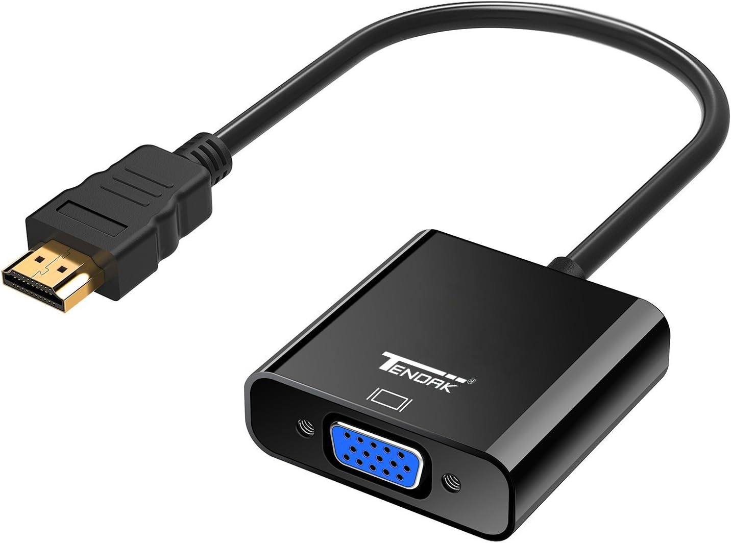 Amazon.com: Tendak HDMI to VGA Converter Adapter Video Cable with 3.5mm ...