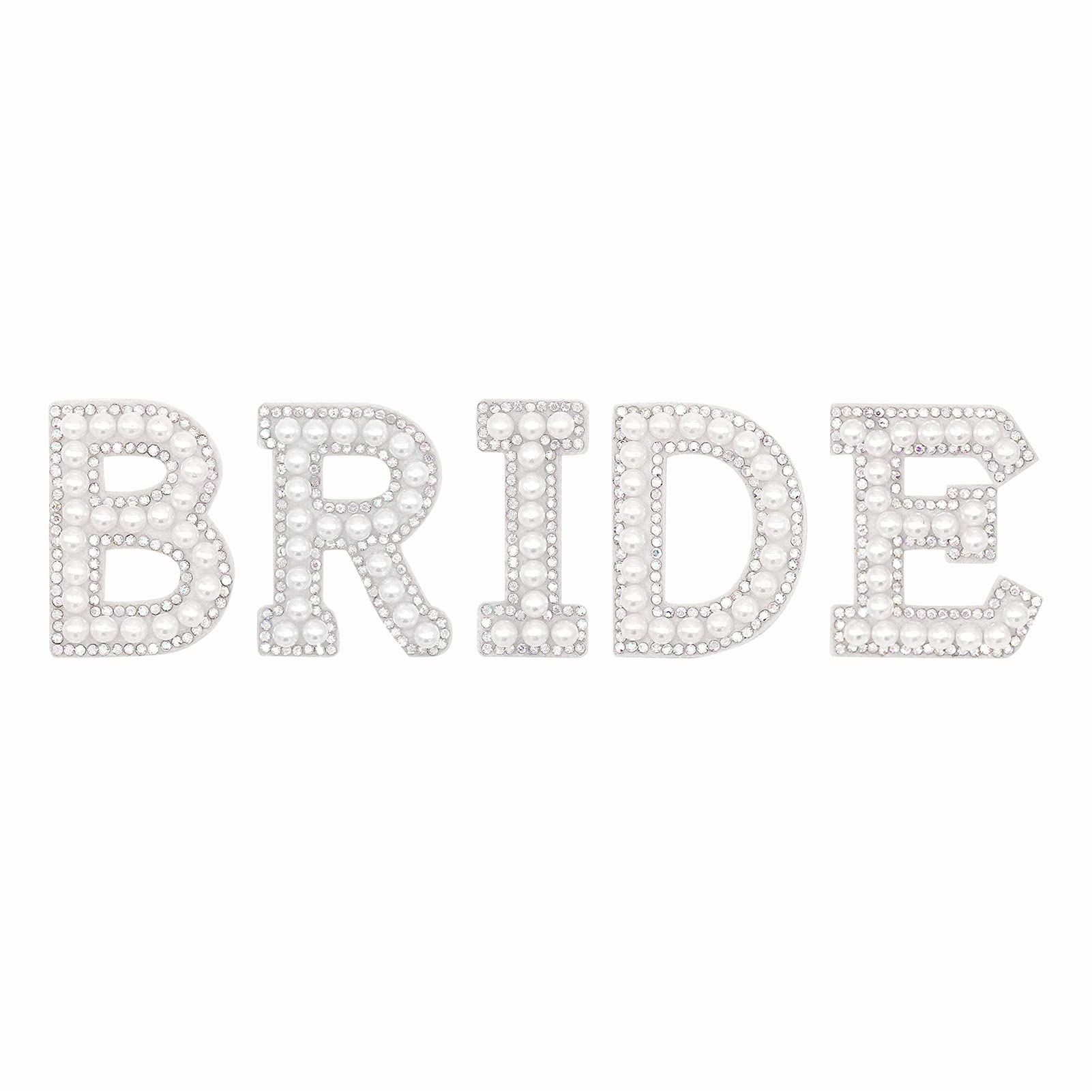 Amazon.com: Iron On Letters Patches for Clothing Bride Decorative ...