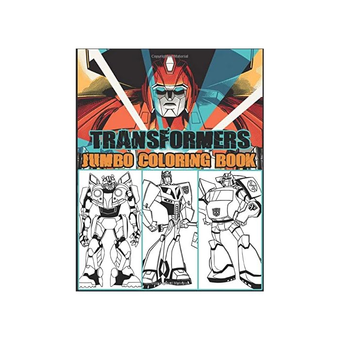 Buy Transformers Jumbo Coloring Book: 50+ Premium Coloring Pages for ...