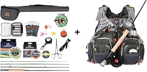 Amazon.com : Maxcatch Premier Fly Fishing Rod and Reel Combo 9054 ...