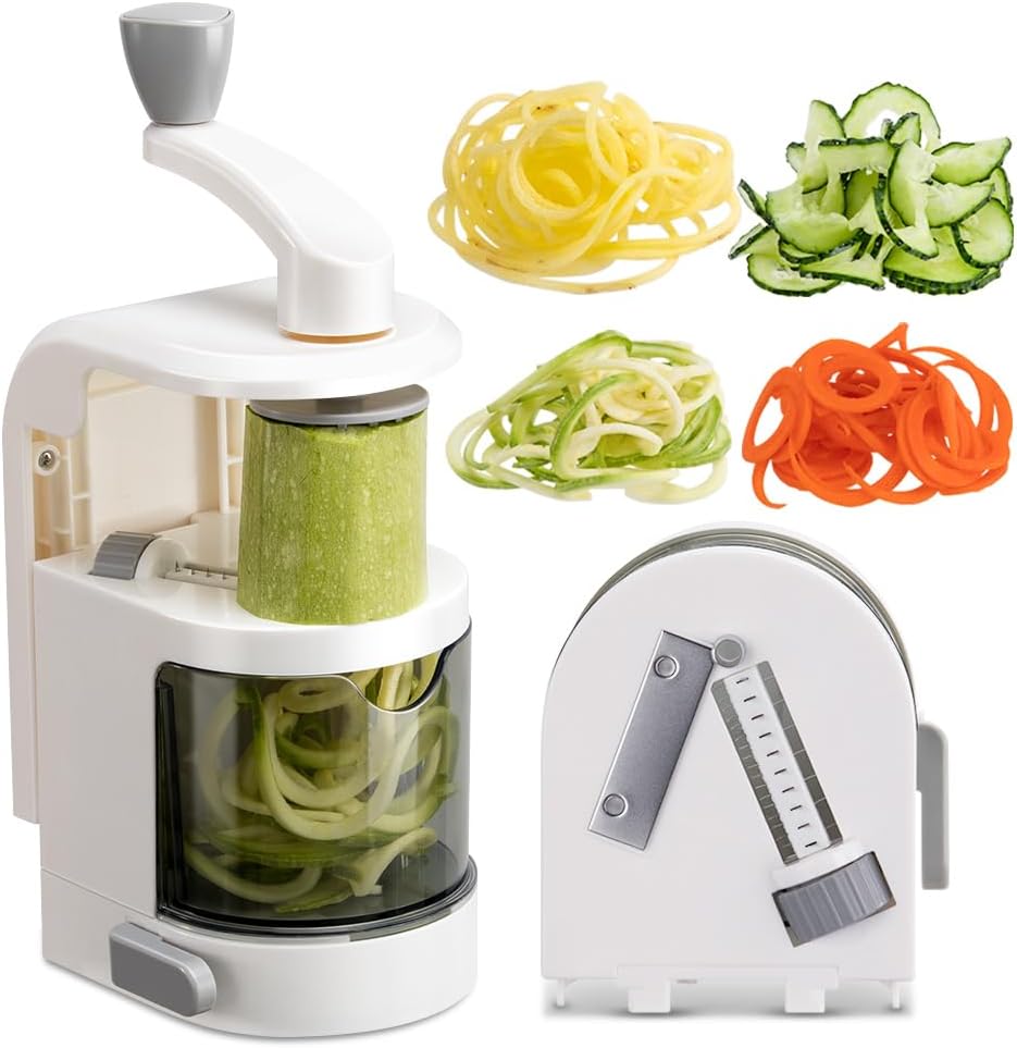 Amazon.com: Veggetti Veggie Slicer, Dual Stainless Steel Blade ...