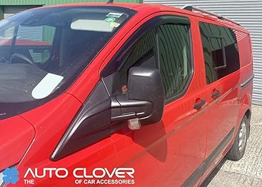 AUTO CLOVER Wind Deflectors Set for Ford Transit Custom 2012+ (2 pieces ...