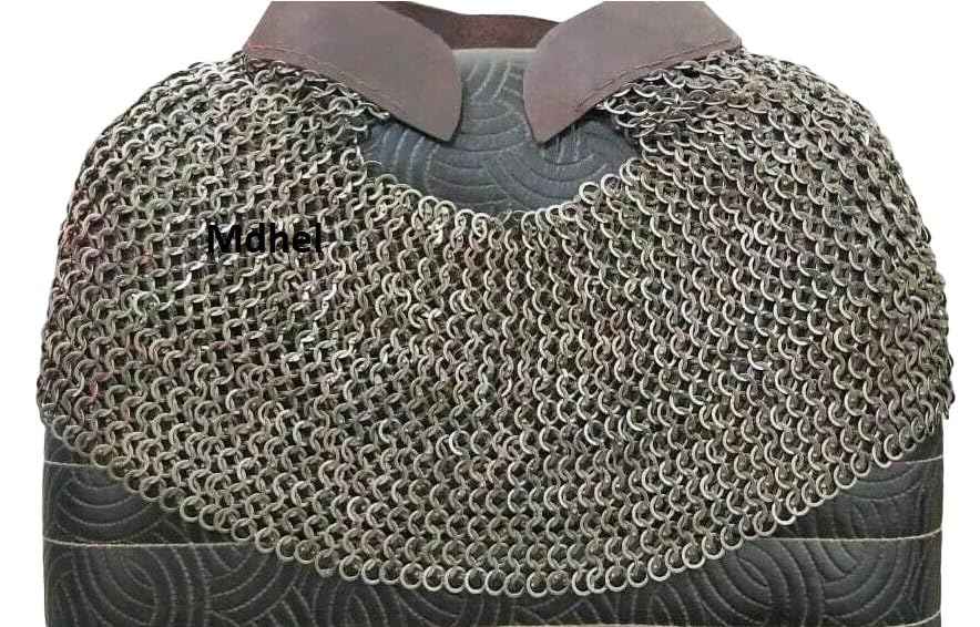Amazon.com: Heavy Duty Chain Maille Necklace, Large Size 9mm flat ...