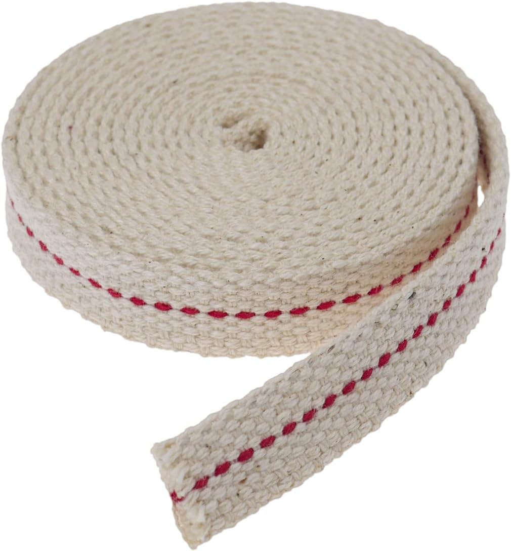 kuou Lamp Wicks, 2 Rolls Flat Cotton Wicks 3/4 Inch Oil Lantern Wick ...