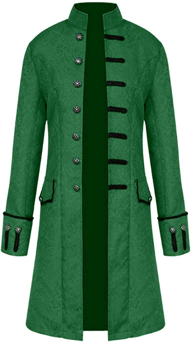 Snapklik.com : WISHU Mens Vintage Tailcoat Jacket Goth Long Steampunk Formal Gothic Victorian ...