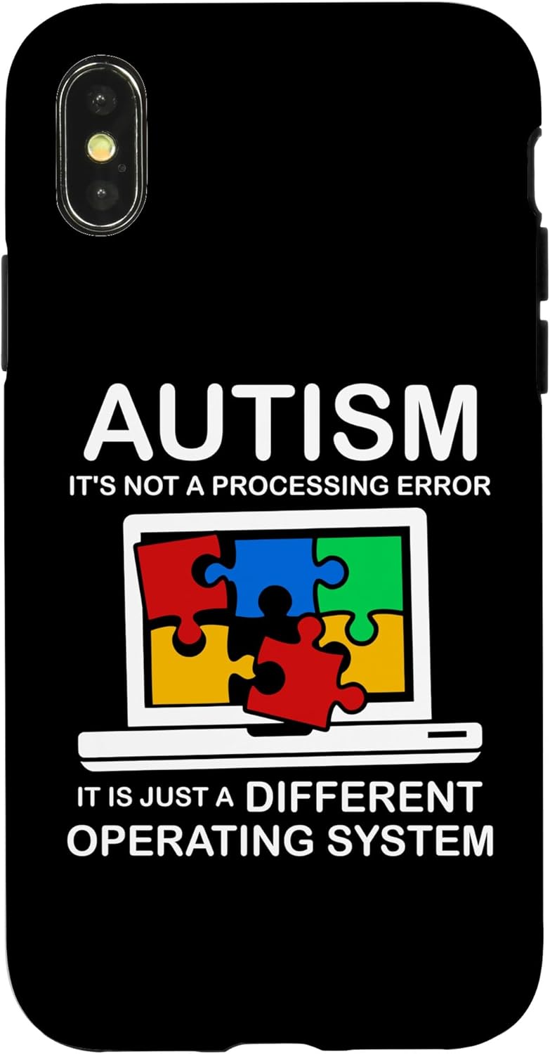 Amazon.com: iPhone X/XS Autism It's Not Processing Error Autism Mom ...