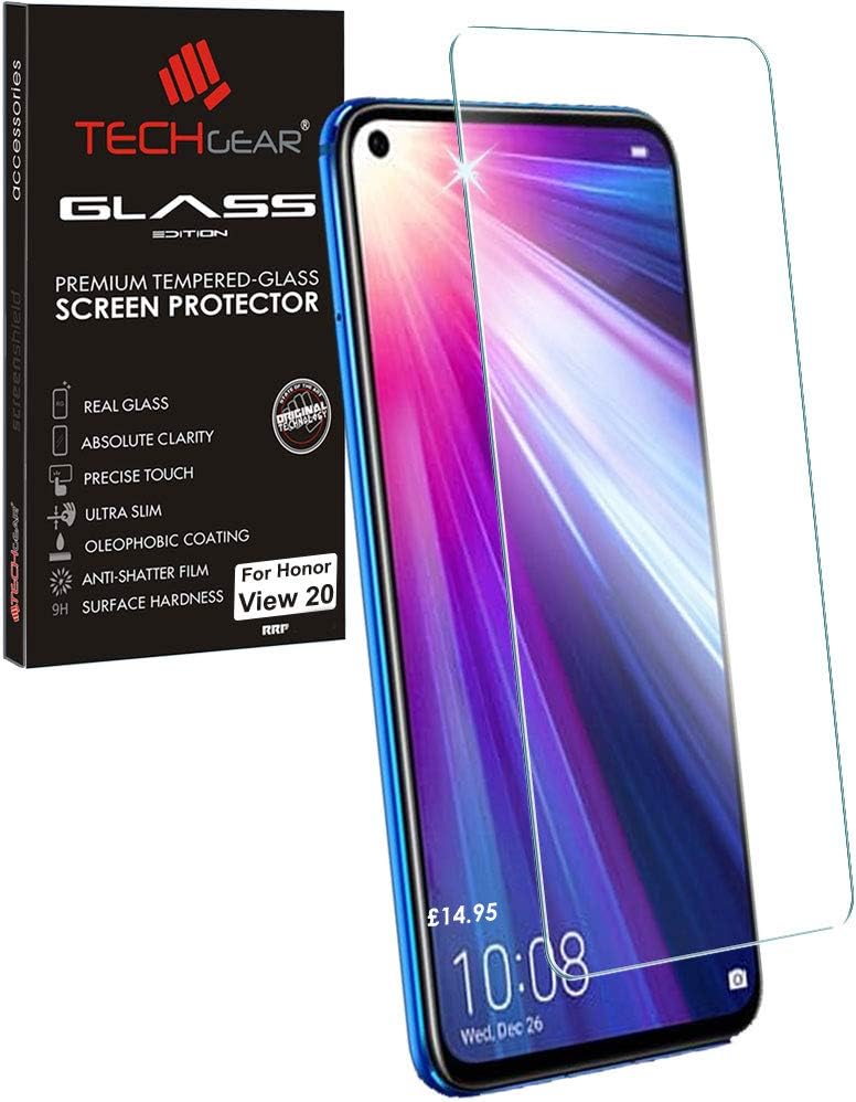 TECHGEAR Screen Protector fits Honor View 20, GLASS Edition Genuine ...