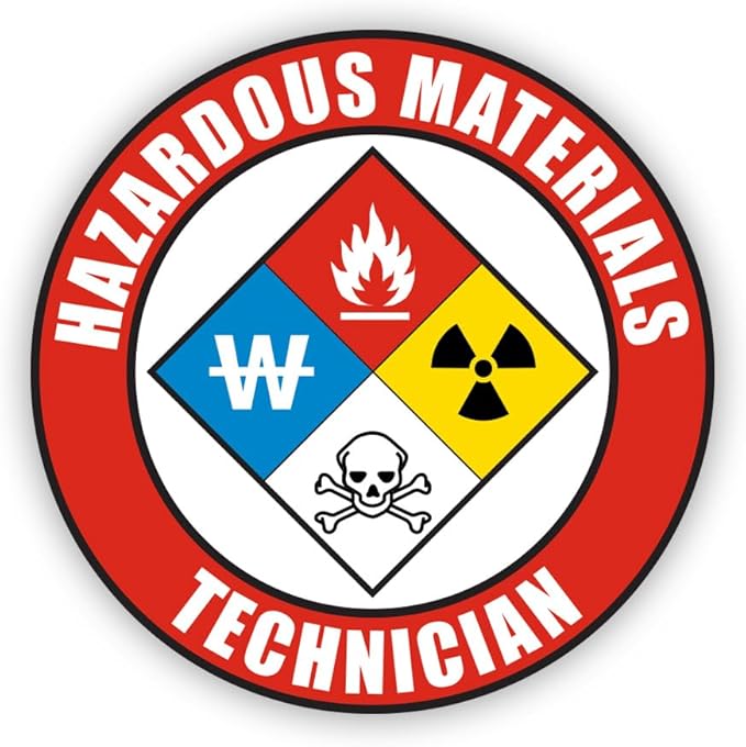 Amazon.com - RDW Haz Mat Hazardous Materials Technician Sticker Decal ...