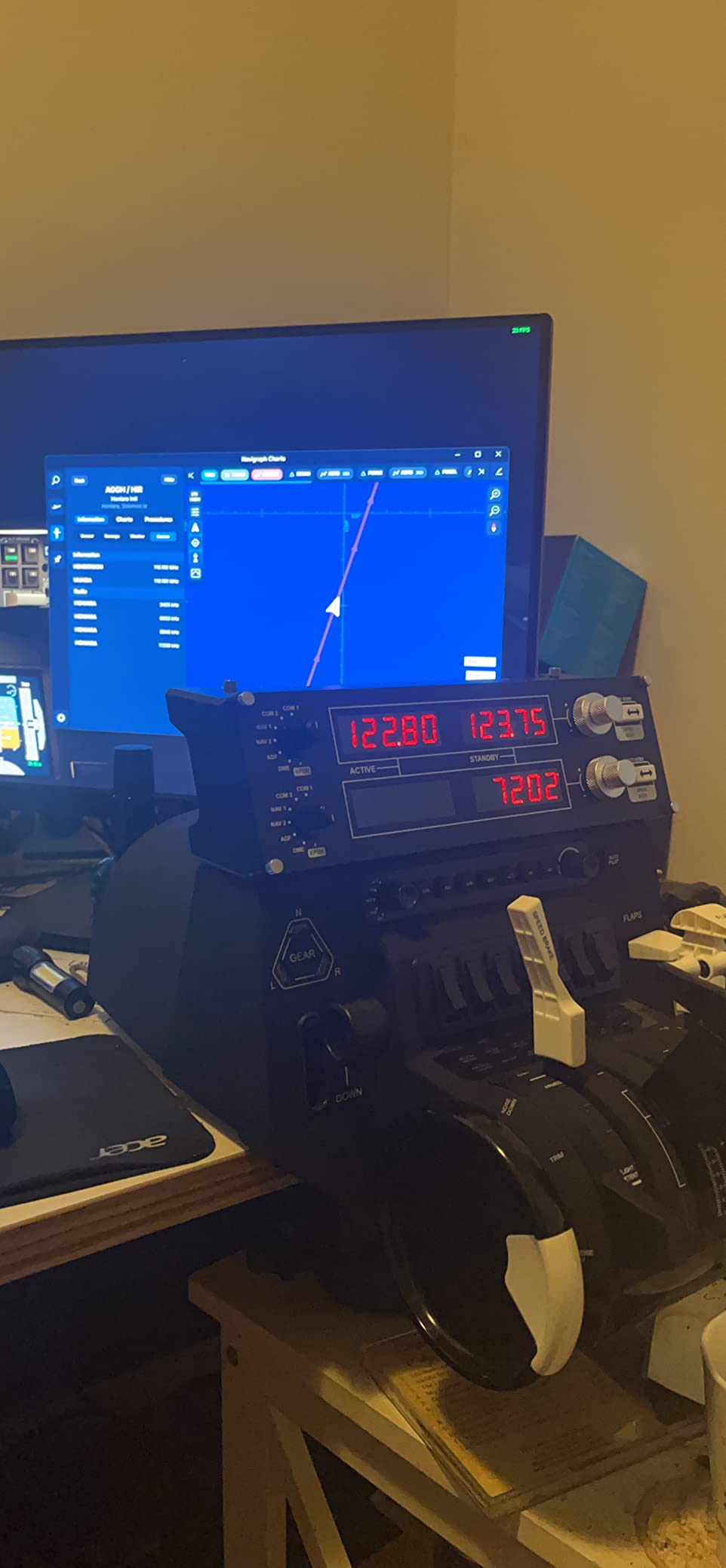 Logitech G 945-000029 G Pro Flight Radio Panel,Black : Amazon.com.au ...