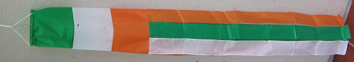 Amazon.com : Wind Sock Ireland Irish Flag Design 1.5m Long : Patio ...