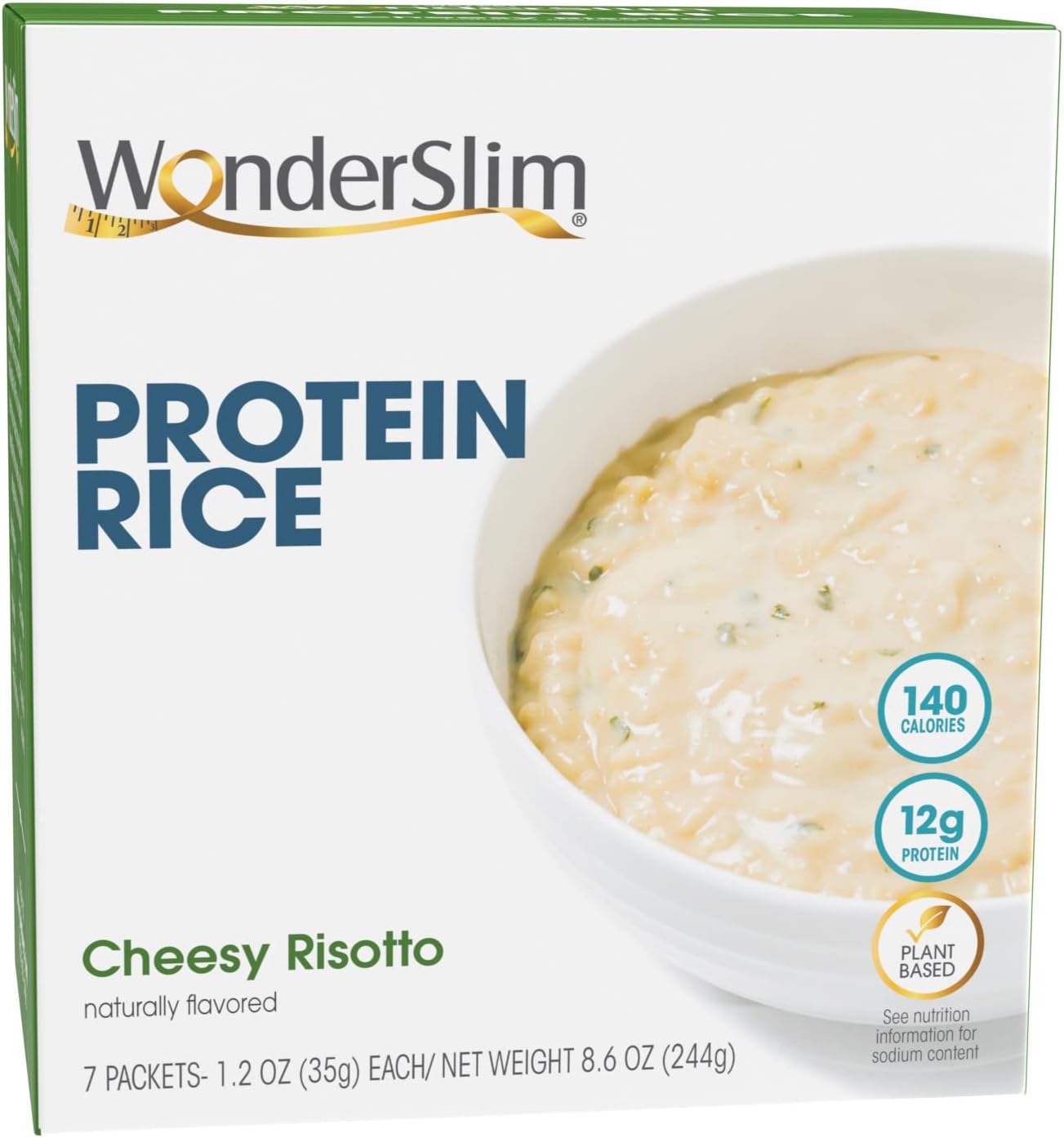 Amazon.com : WonderSlim Plant Based Protein Rice Entree, Cheesy Risotto ...