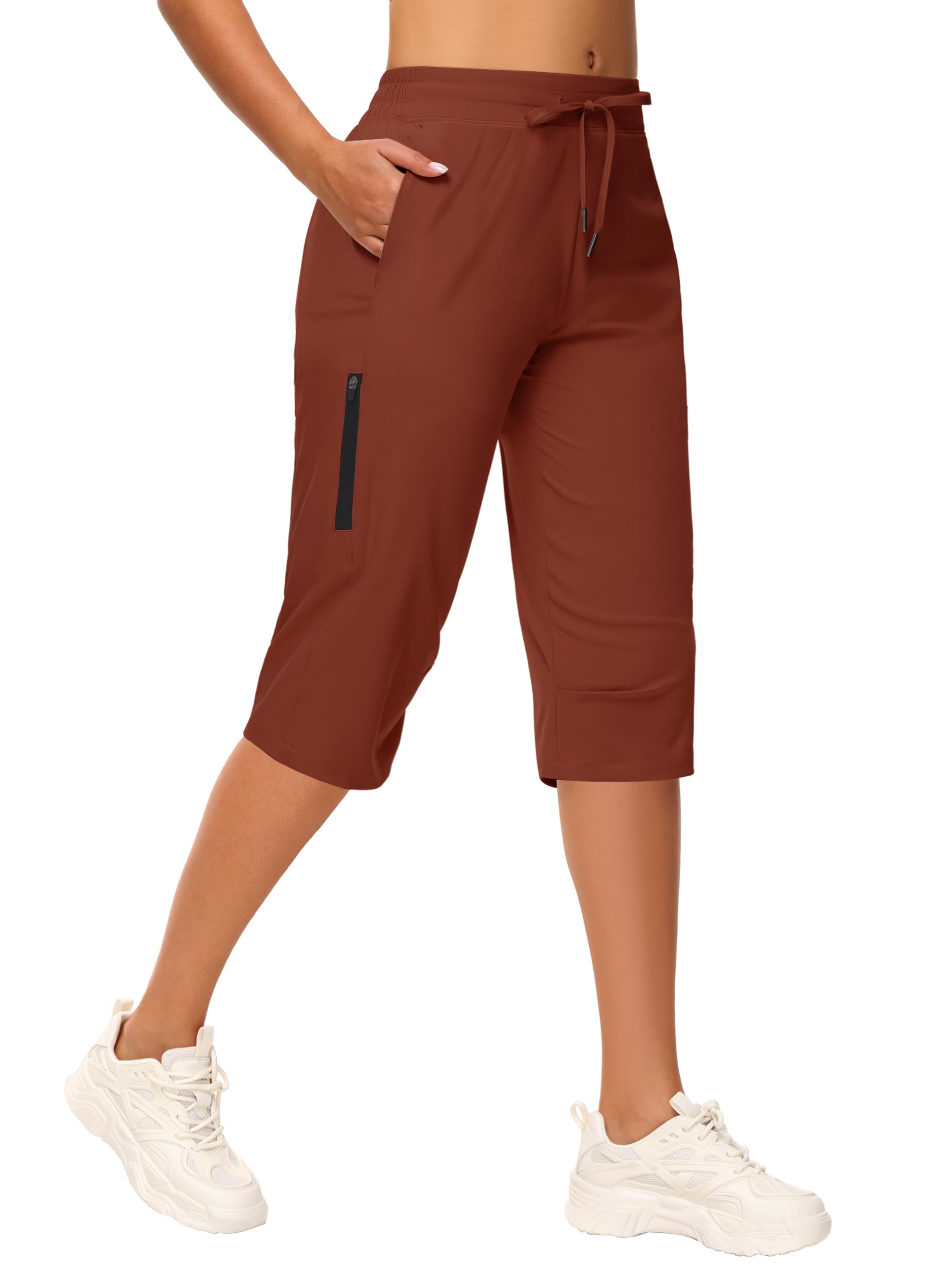 Snapklik.com : Womens Long Shorts 15" Below The Knee Capri Hiking ...