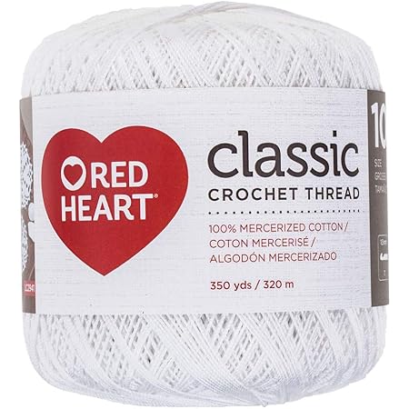 Aunt Lydia's Crochet Thread - Size 10 - Silver (2-Pack) : Amazon.co.uk ...