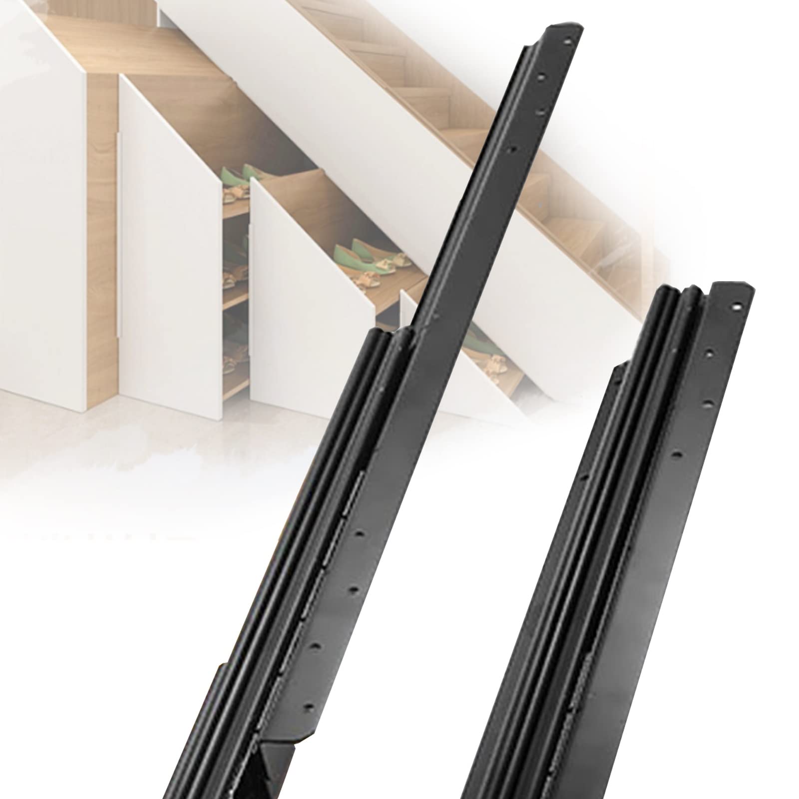 Buy Drawer slides of the stairs cabinet, the three -section drawer ...